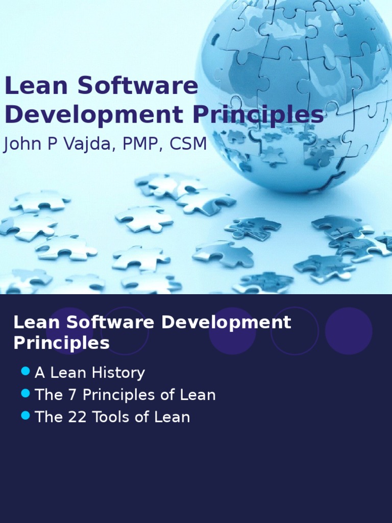 Lean Software Development Principles | PDF | Lean Manufacturing ...