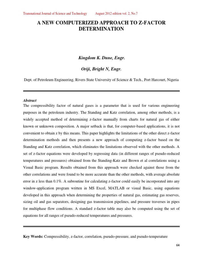 New Method for Z-Factor Calculation | PDF | Science & Mathematics