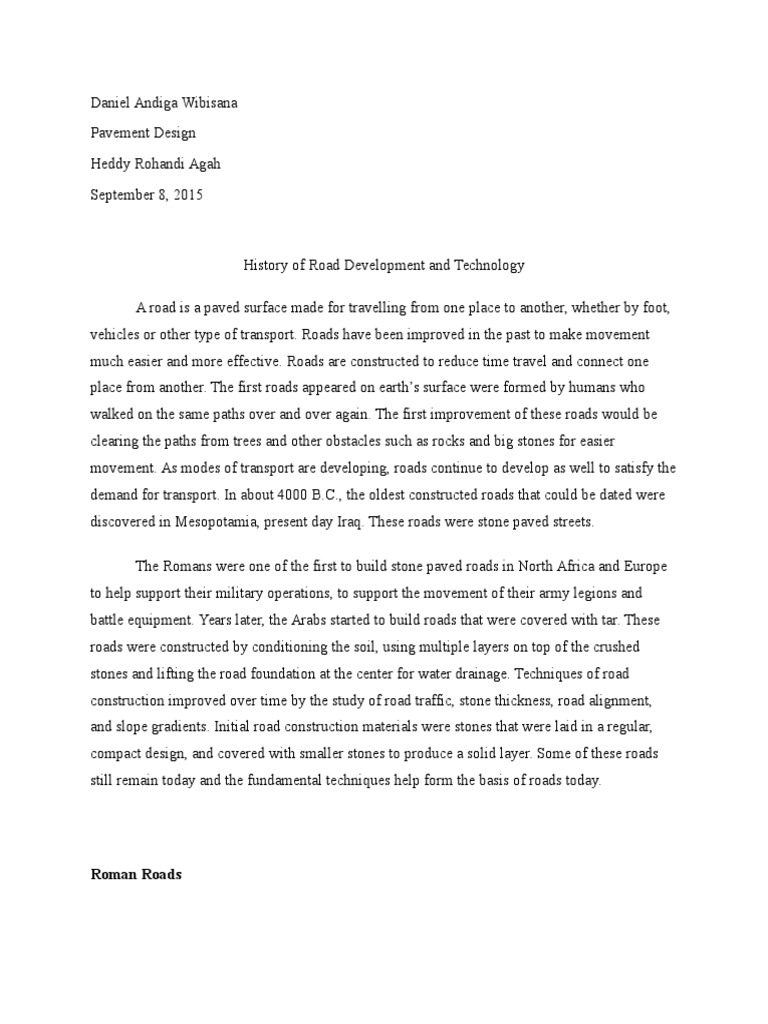 The Evolution of Road Construction: From Ancient Roman Stone Roads to ...