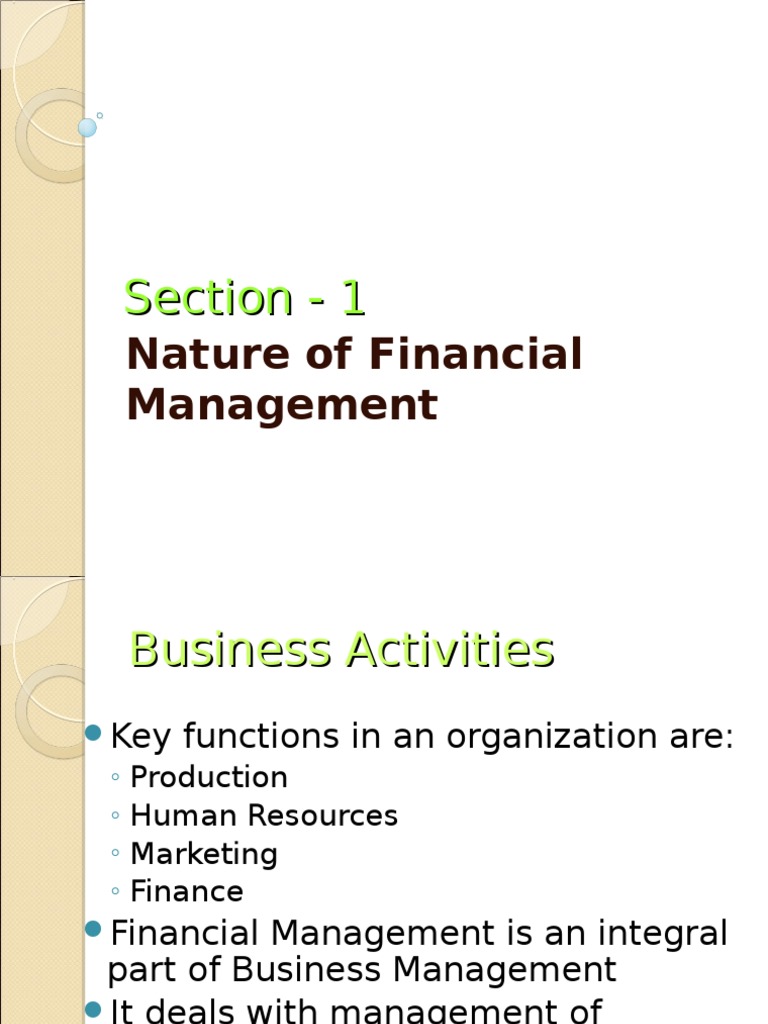 Nature of Financial Management | PDF | Present Value | Profit (Accounting)