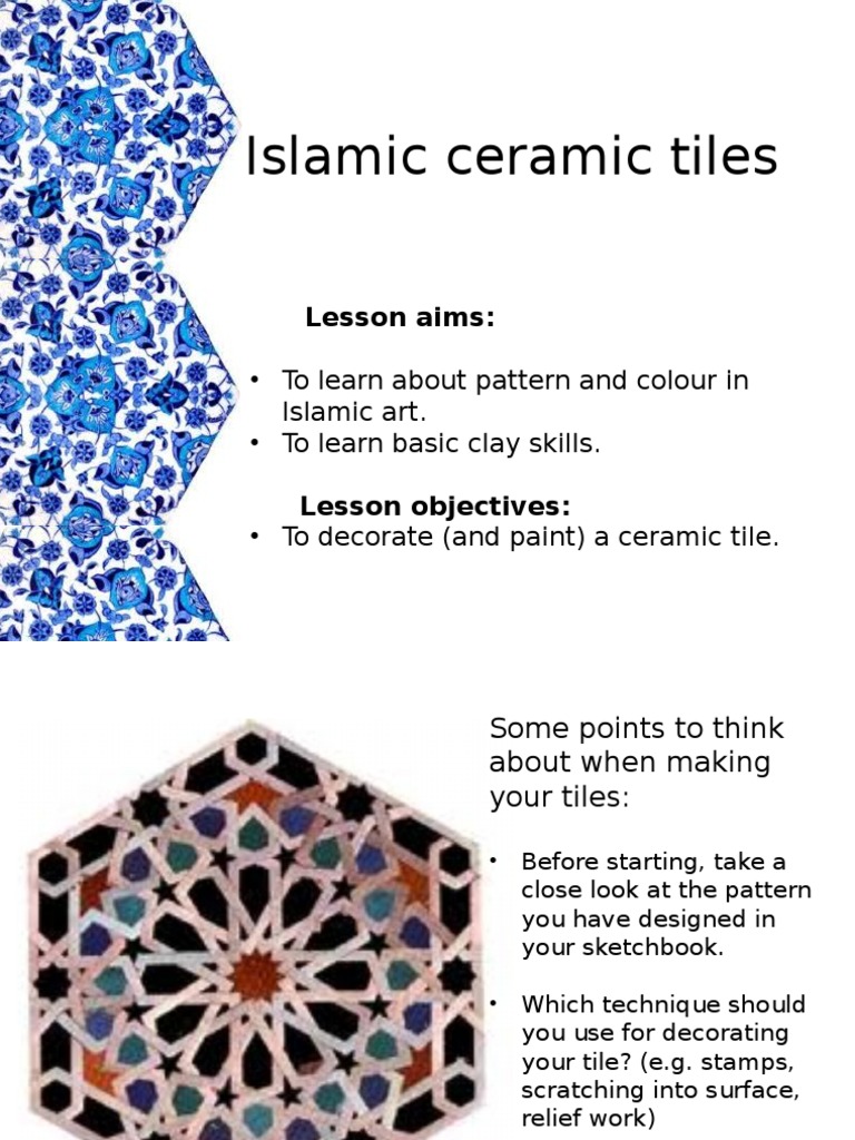Islamic Tile-Making Techniques | PDF