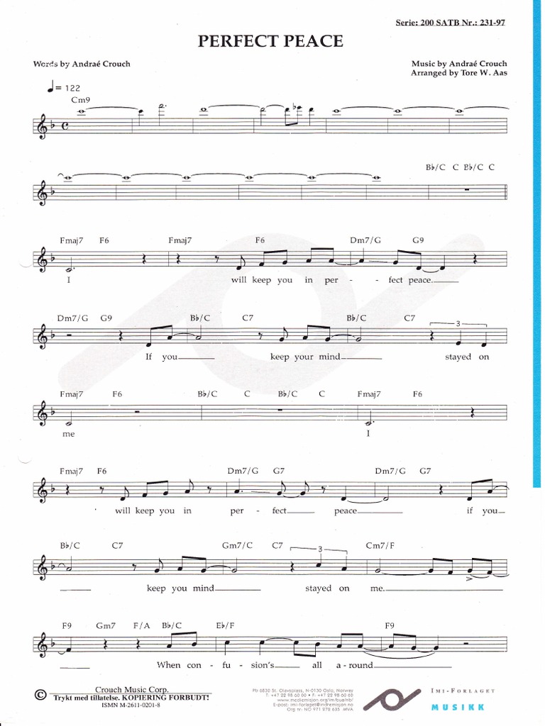 Perfect Peace (F) | PDF
