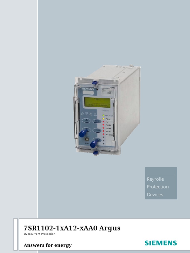 7SR1102-1 Basic Argus | Relay | Usb | Free 30-day Trial | Scribd