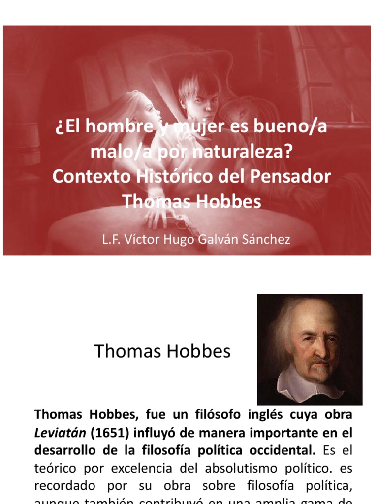 Thomas Hobbes - Contexto Histórico PDF | PDF | Thomas Hobbes | Leviatán ...