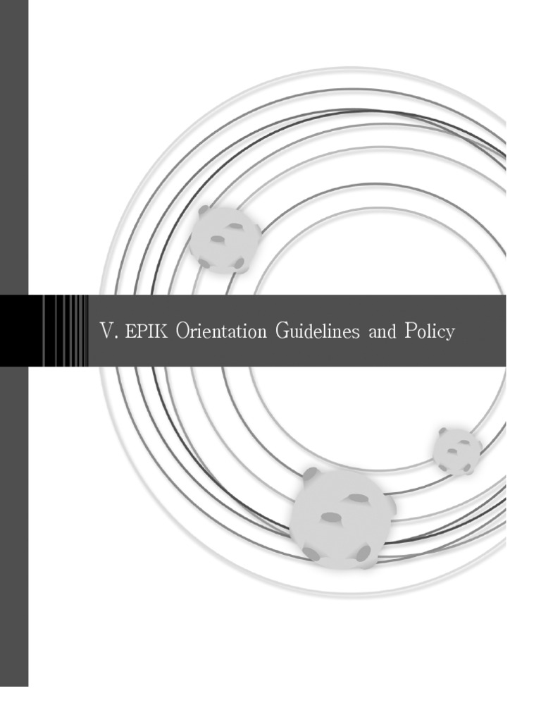 EPIK Orientation Guidelines and Policy | PDF | Travel Visa | Sick Leave