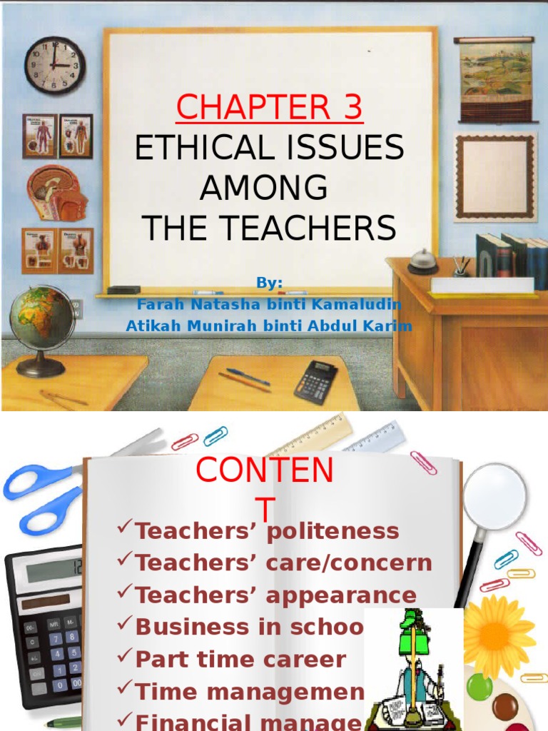 Ethical Issues Faced by Teachers | PDF | Teachers | Behavioural Sciences