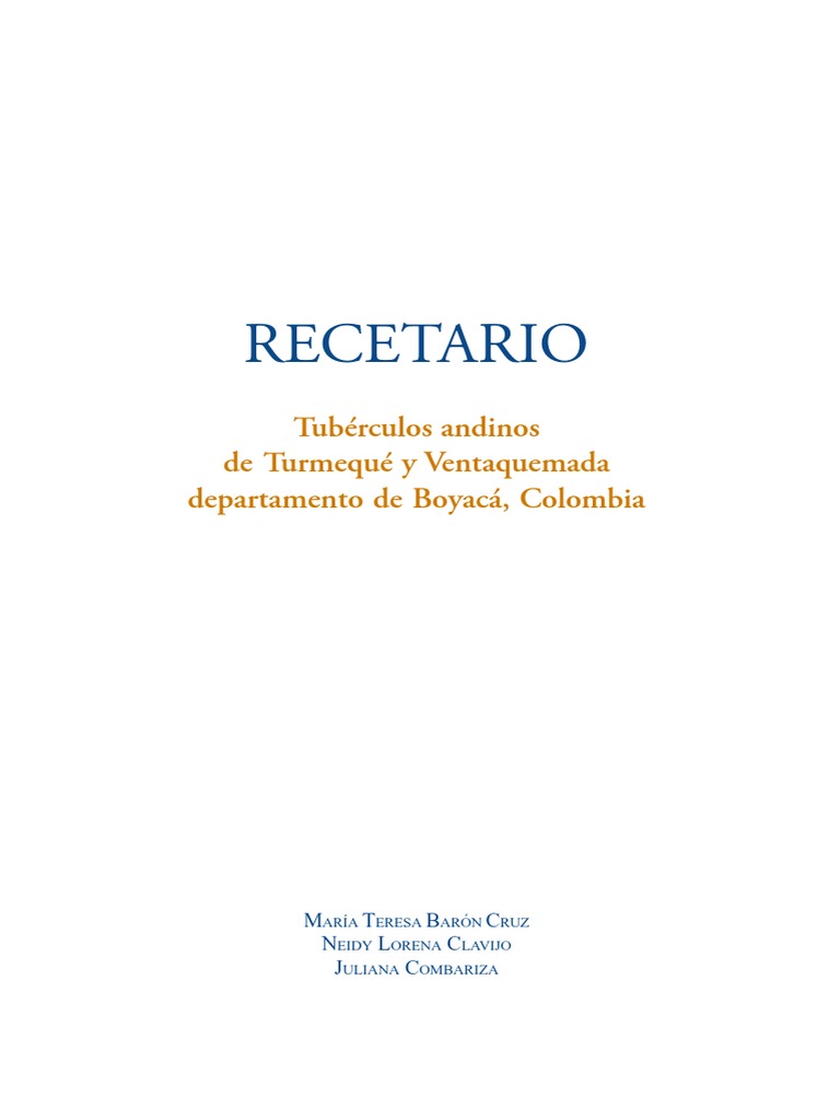 RECETARIO Hibias Cubios Nabos | PDF | Patata | Comida y bebida