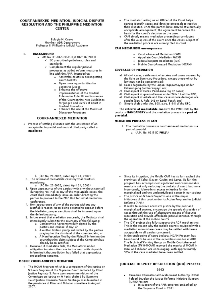 Alternative Dispute Resolution | Mediation | Alternative Dispute Resolution