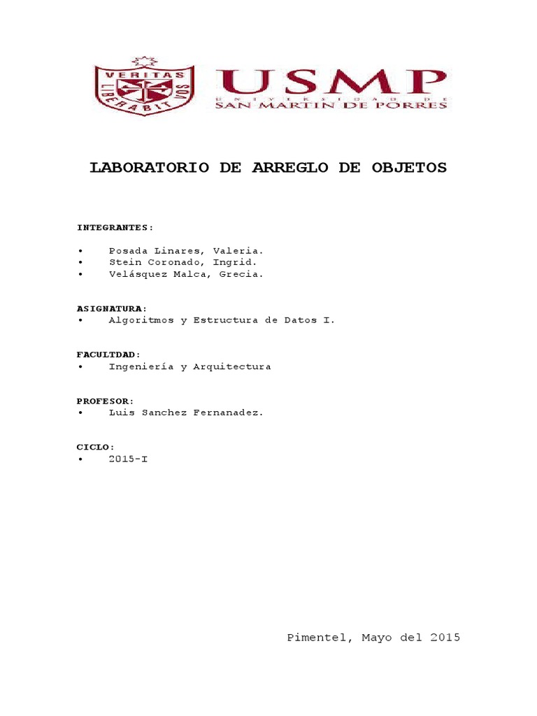 Arreglos de Objetos | PDF | Java (lenguaje de programación ...