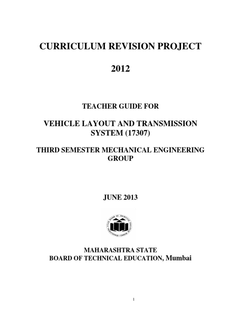 Vehicle Layout Transmission Systems | PDF | Transmission (Mechanics ...