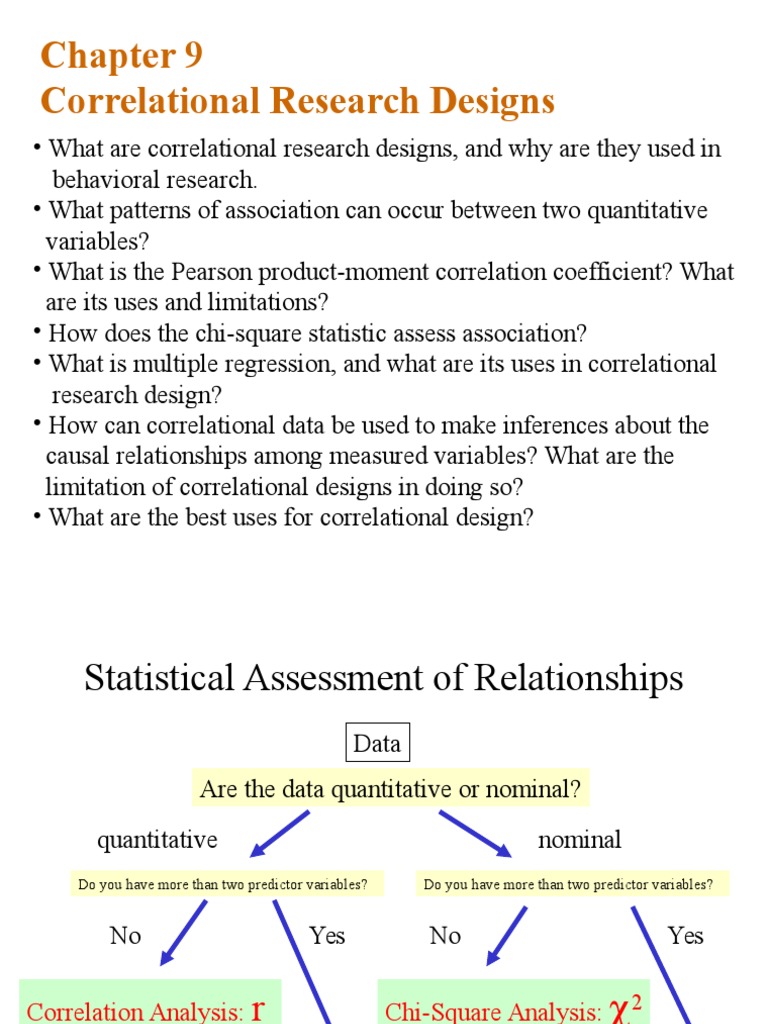 Correlational Research Designs | PDF | Correlation And Dependence ...