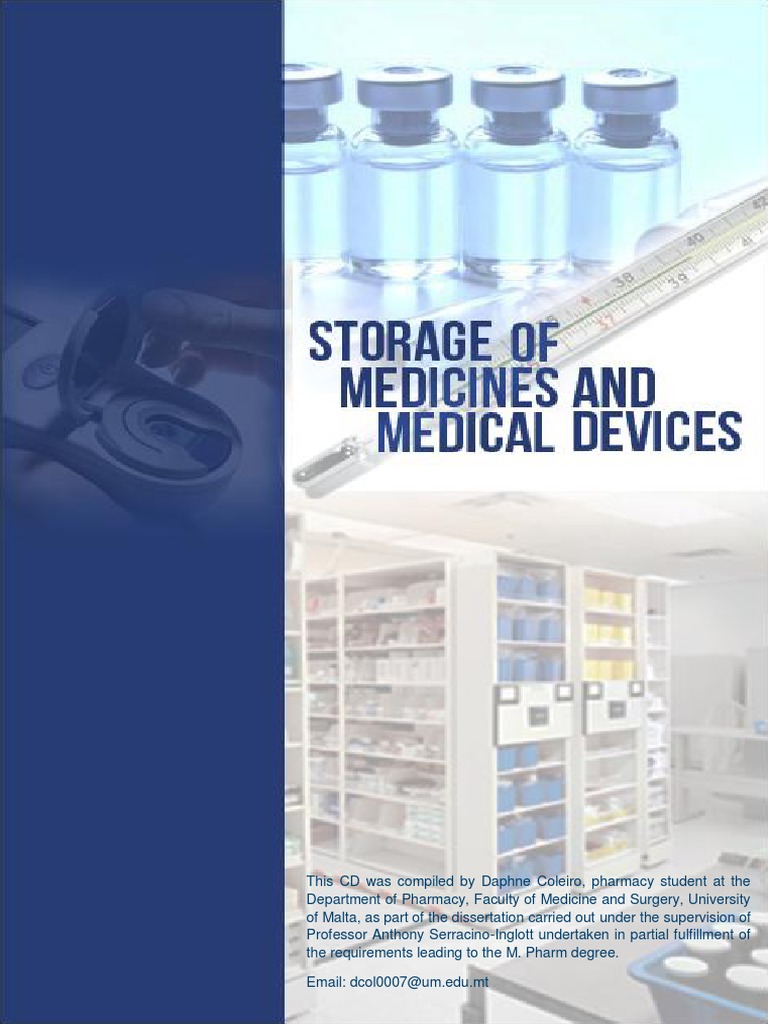 Storage of Medicines and Medical Devices | PDF