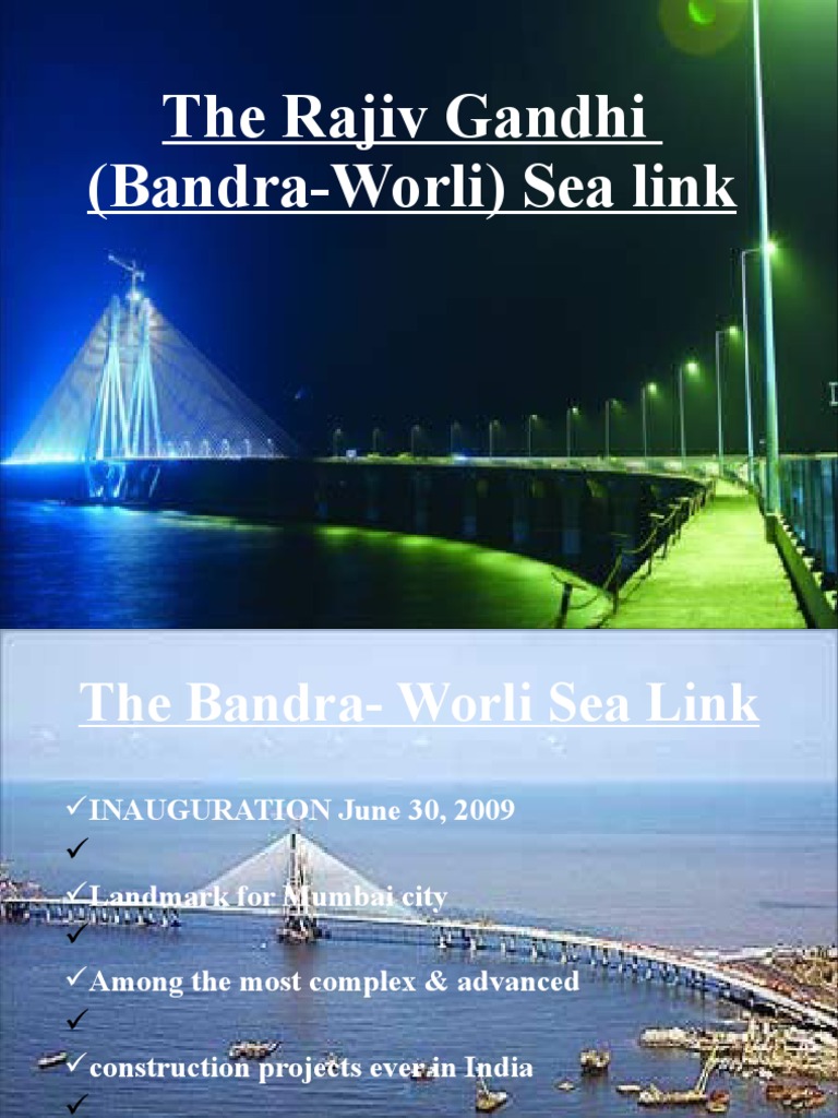 Bandra-Worli Sea Link Project | PDF | Transport | Road Transport