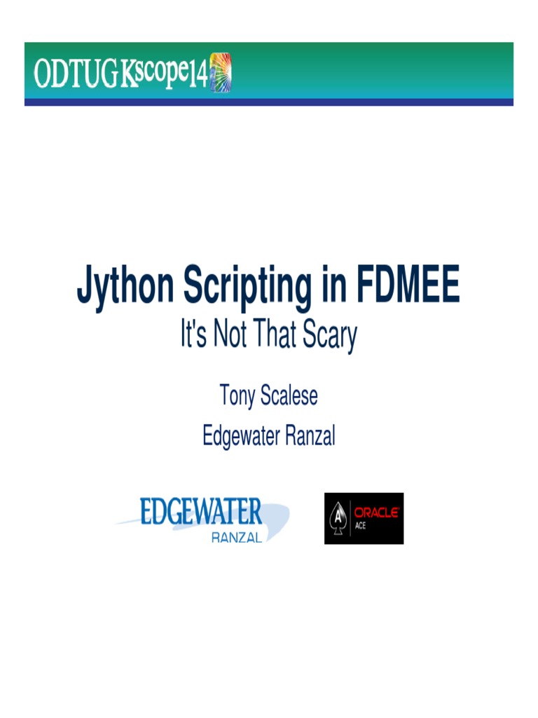 Fdmee Jythonscripting Pdf String Computer Science Java