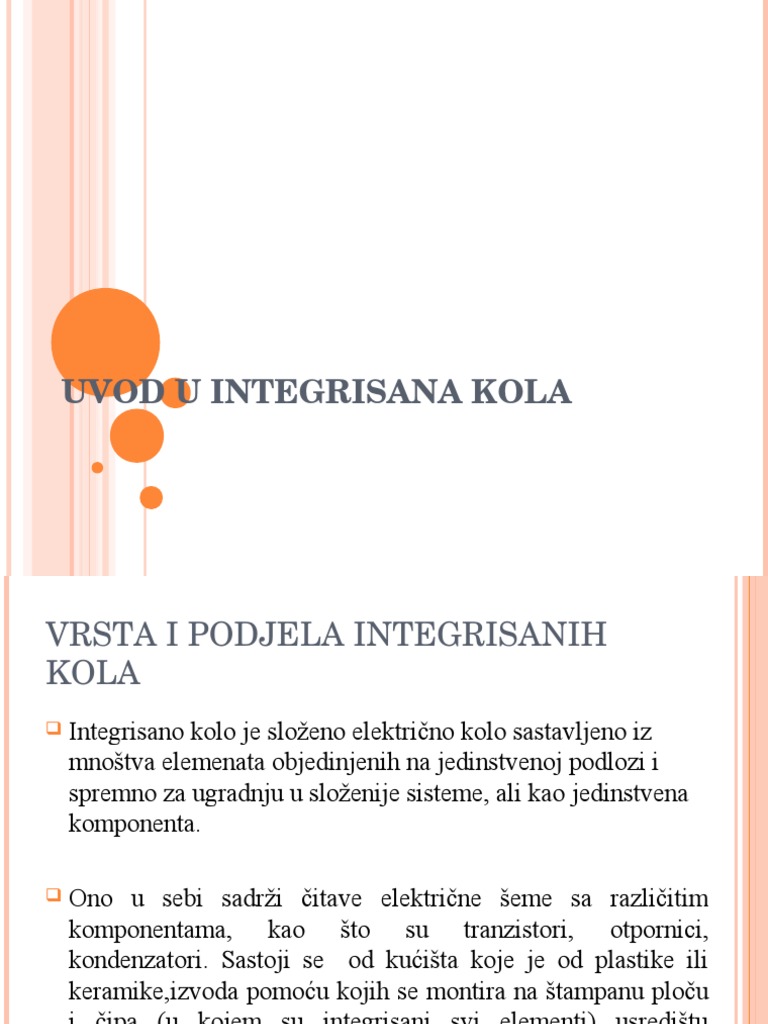 Uvod U Integrisana Kola | PDF