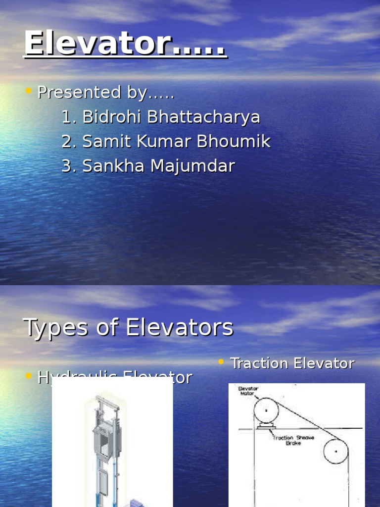 Elevator Working Principles Explained | PDF | Elevator | Pump