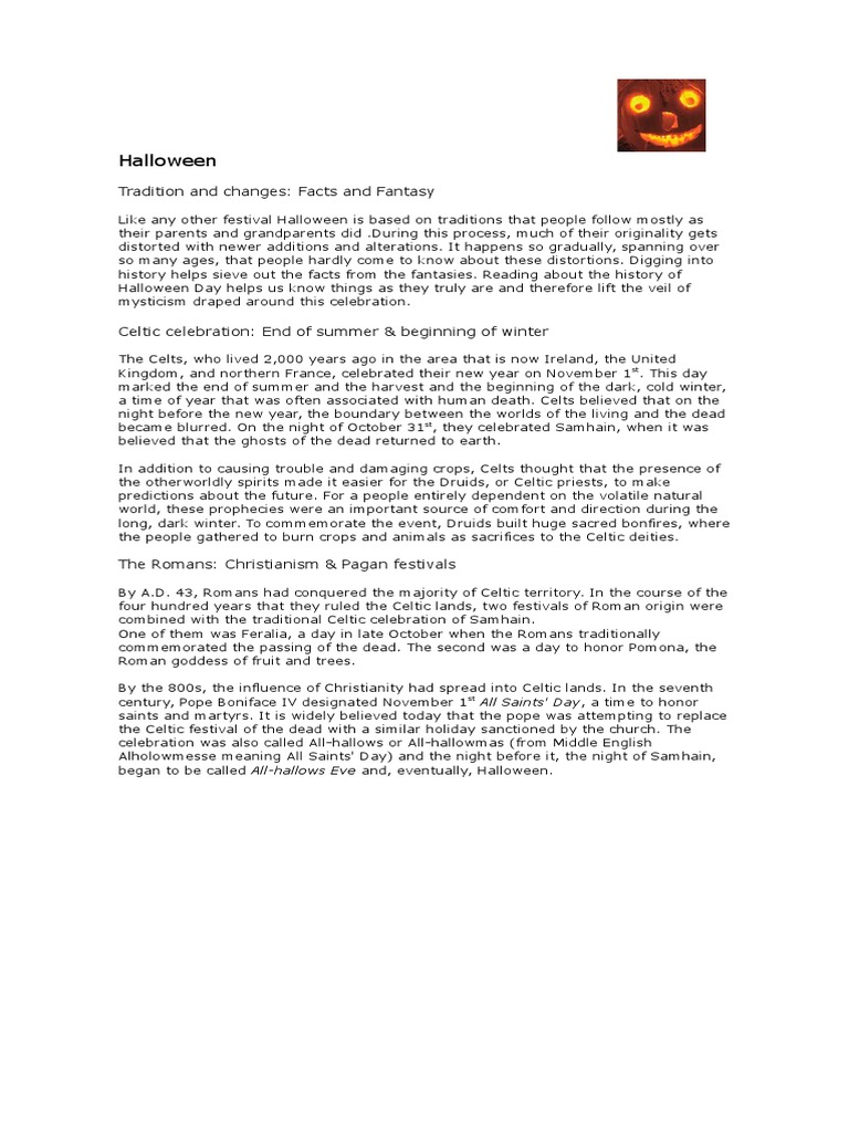 Halloween: Tracing the Origins and Evolution of Traditions from Ancient ...