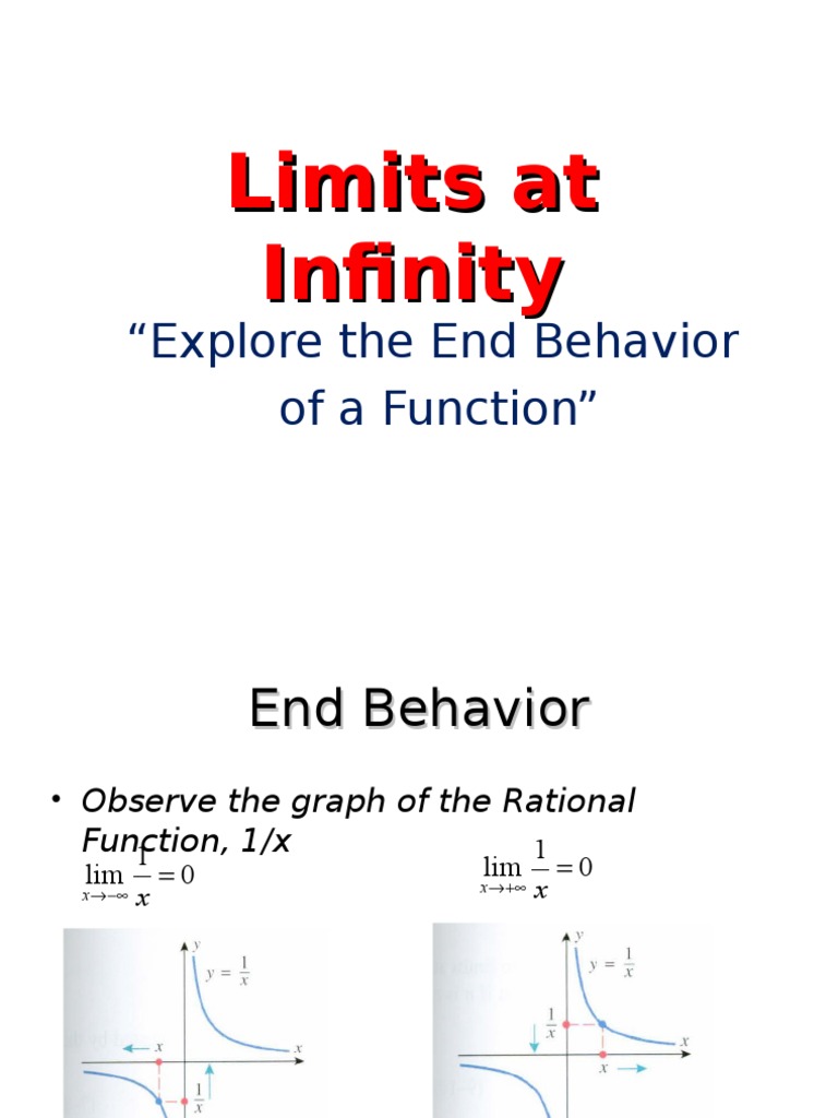 Limits at Infinity and Continuity | Asymptote | Continuous Function