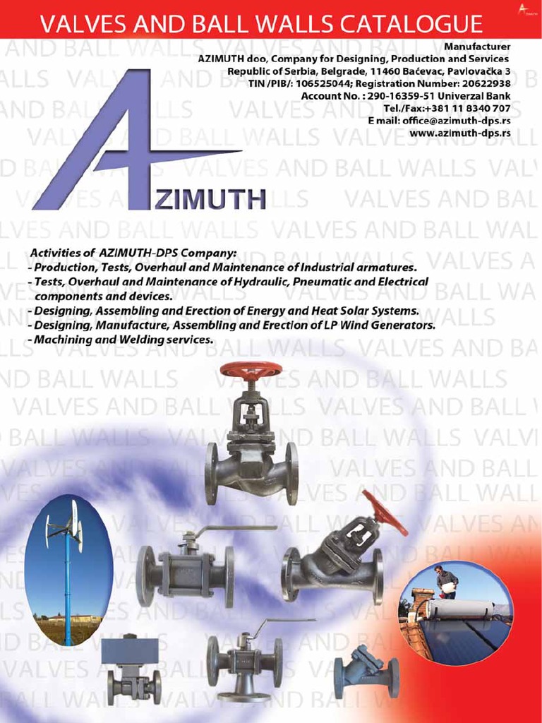 Catalog Valves and Ball Valves | PDF