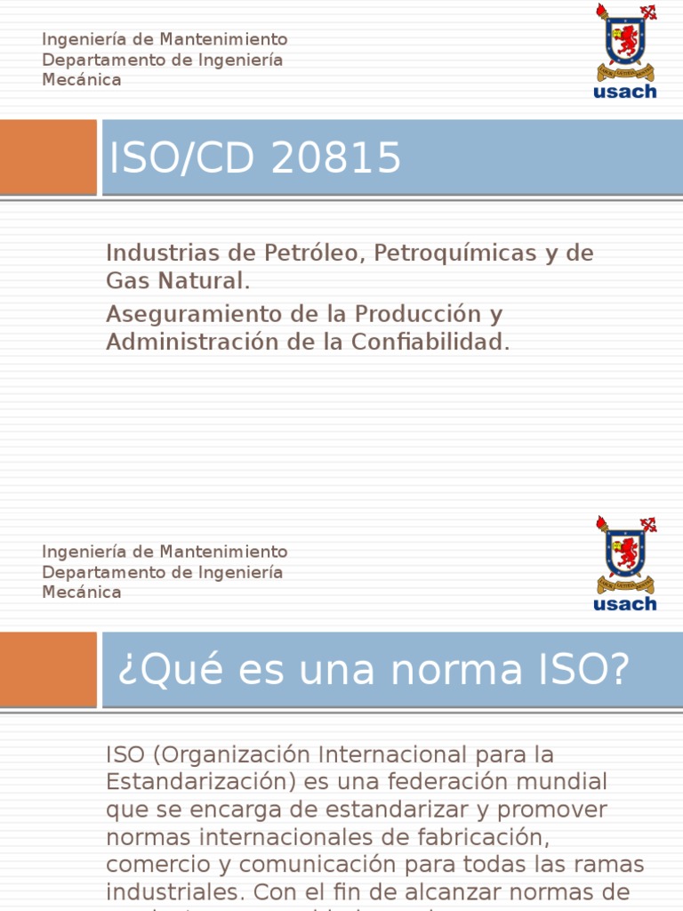 ISO 20815 Explicación | PDF | Ingeniería de confiabilidad | Ingeniería