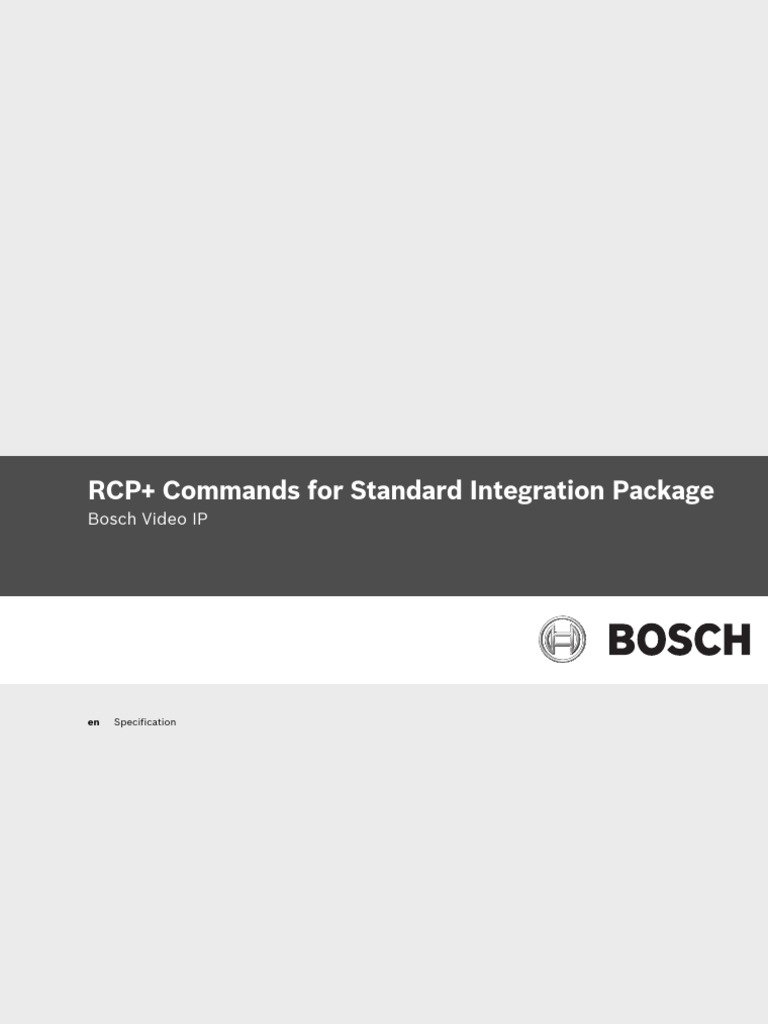 RCP Commands For Standard Integration Package 2013-11-08 | PDF ...