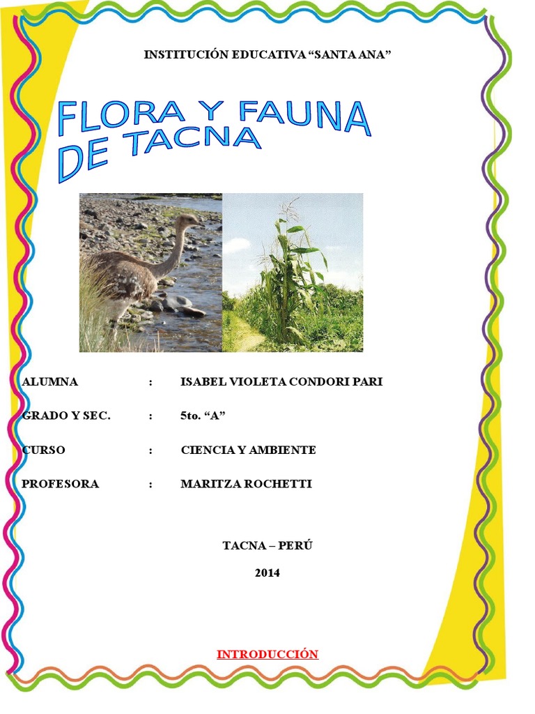 Flora y Fauna de Tacna | PDF | Plantas | Organismos