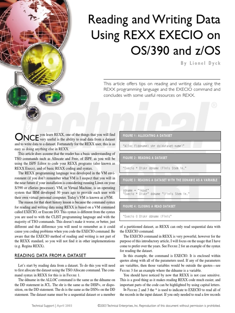 Reading and Writing Data Using REXX EXECIO | PDF | Business