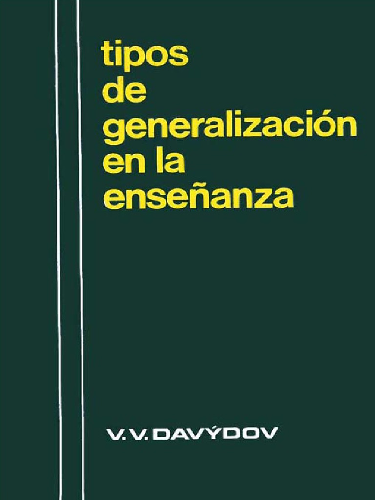Tipos de generalización en enseñanza | PDF | Palabra | Sicología