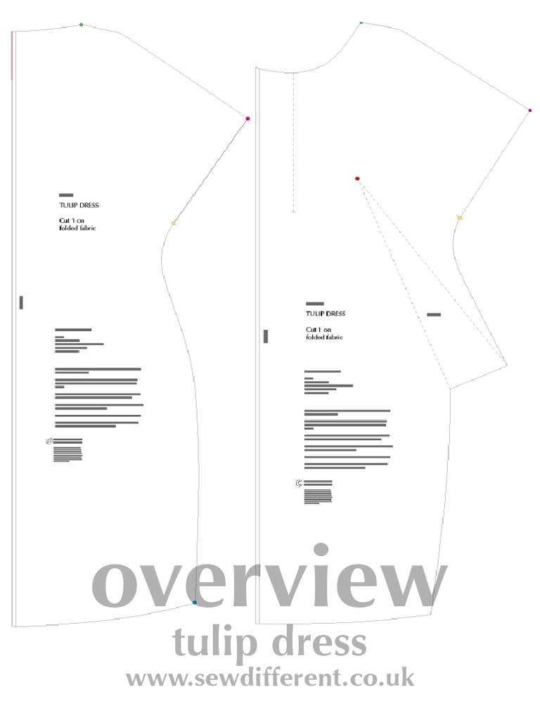 Tulip Dress Pattern Molde | PDF | Softlines (Retail) | Clothing