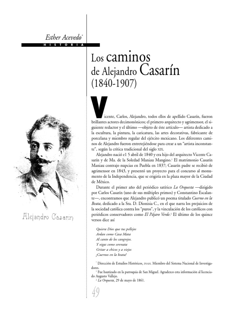 Los Caminos de Alejandro Casarín | PDF | Caricatura | México