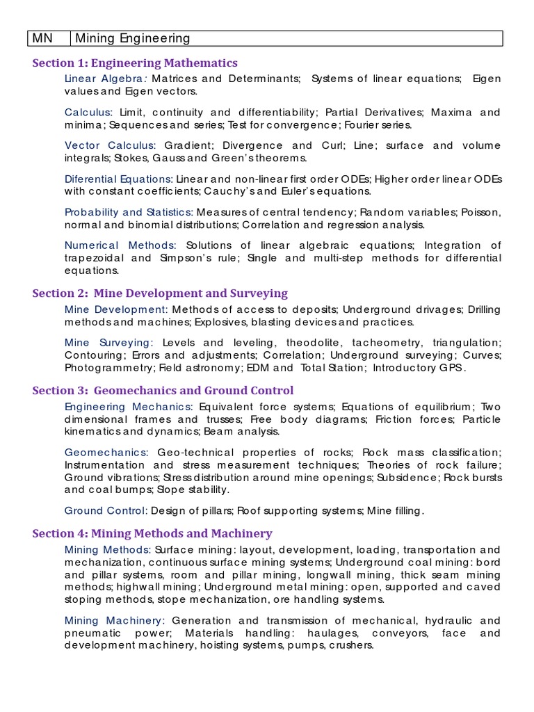 Mining Engineering | Download Free PDF | Ordinary Differential Equation ...