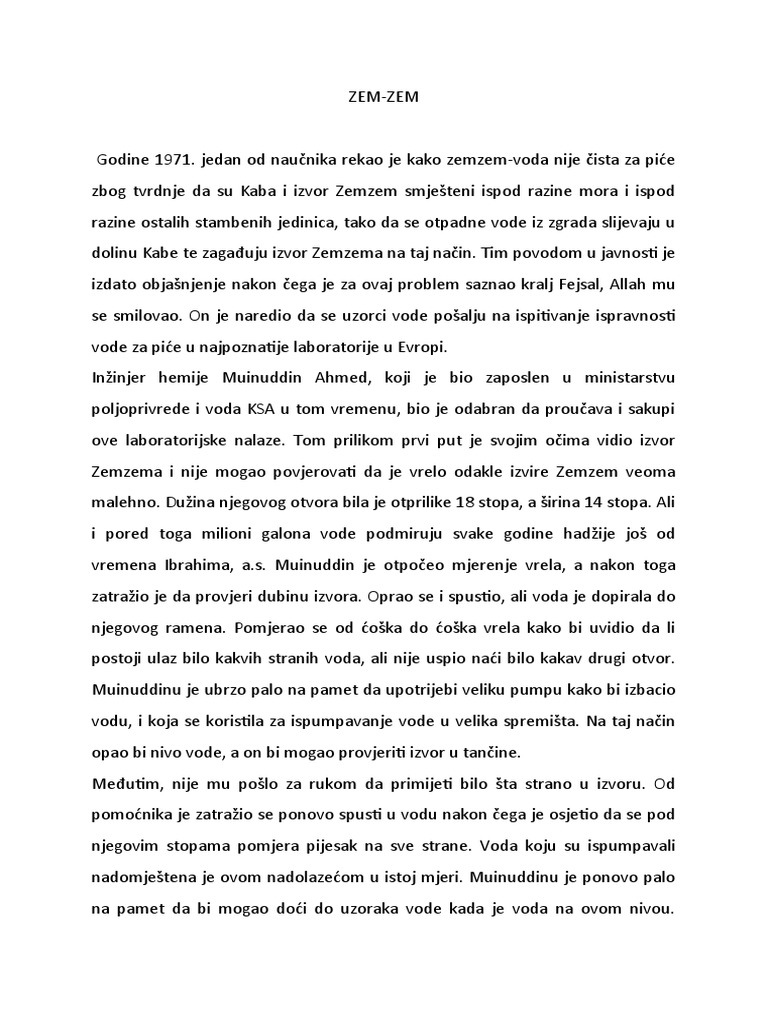 Zem Zem | PDF