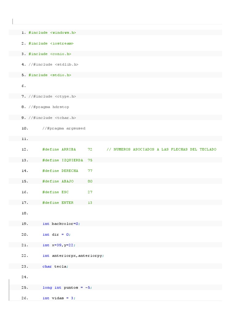 Código del juego Pacman en C++ | PDF | Comunicación escrita | Teoría de ...