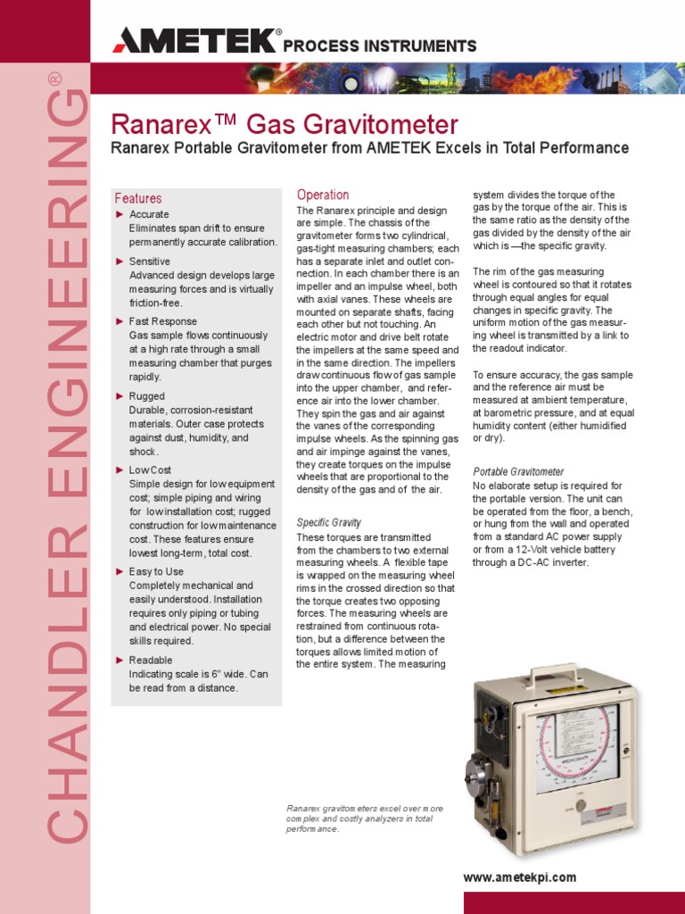 CE Ranarex Gravitometer | PDF | Gases | Density