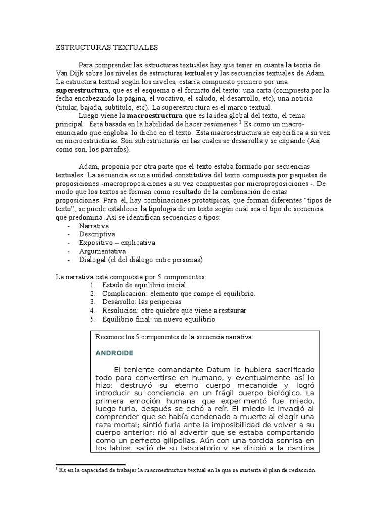 Estructuras Textuales | PDF | Gente blanca | Retrato