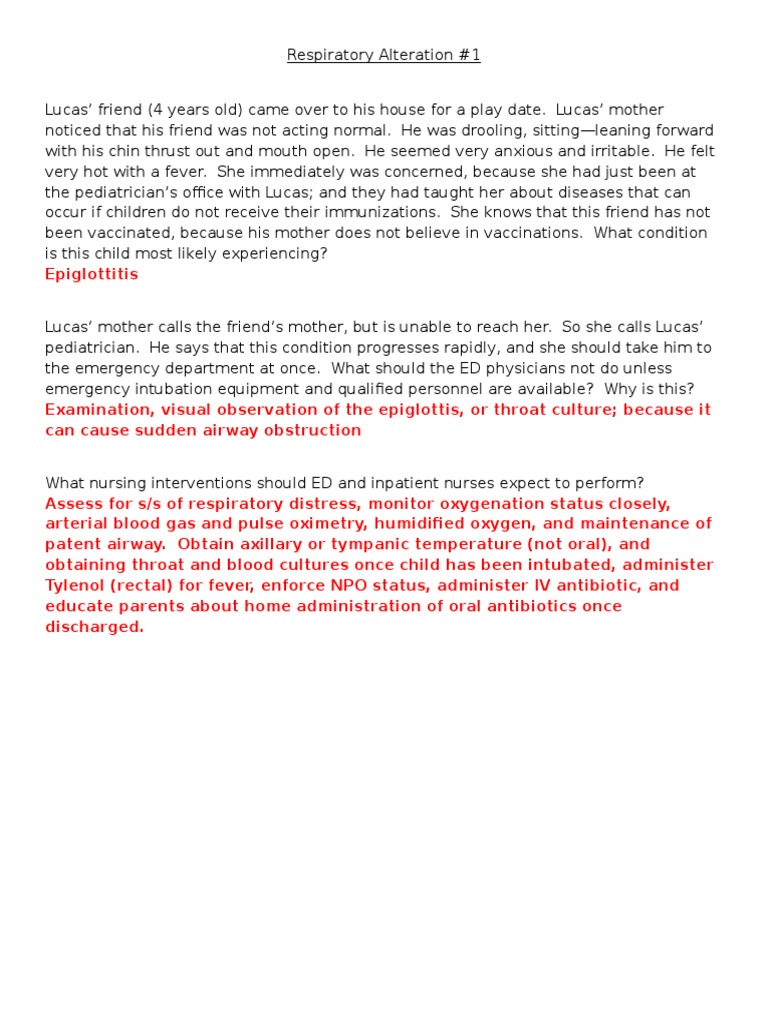 Pediatric Respiratory Handouts | PDF | Asthma | Health Sciences