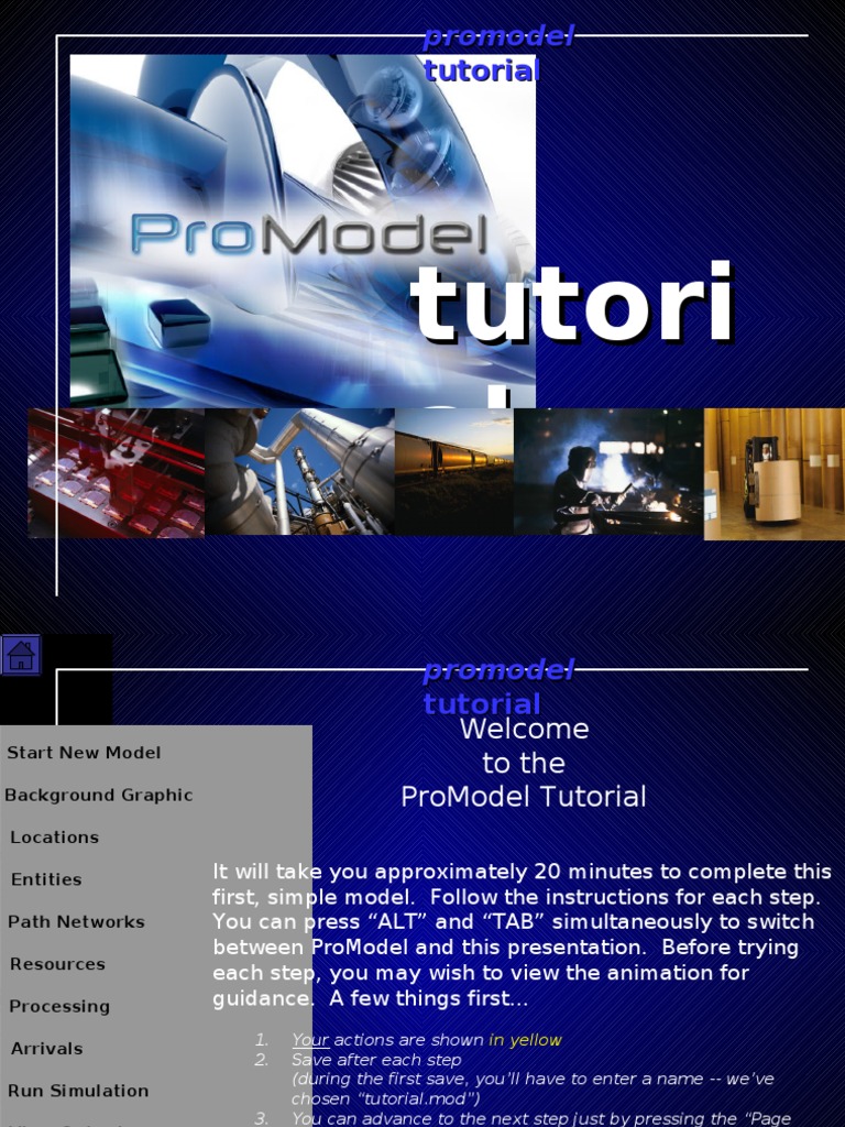 Tutorial de Promodel | PDF | Simulation | System Software