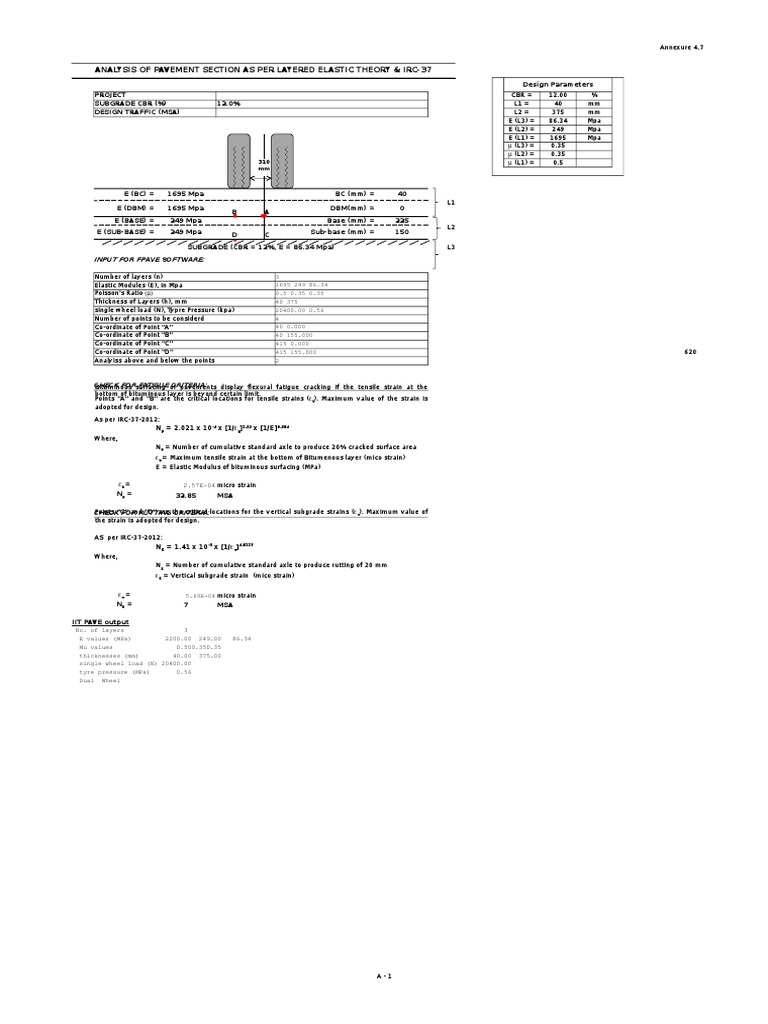 IIT PAVE Software Pavement Analysis | PDF | Young's Modulus | Fatigue ...