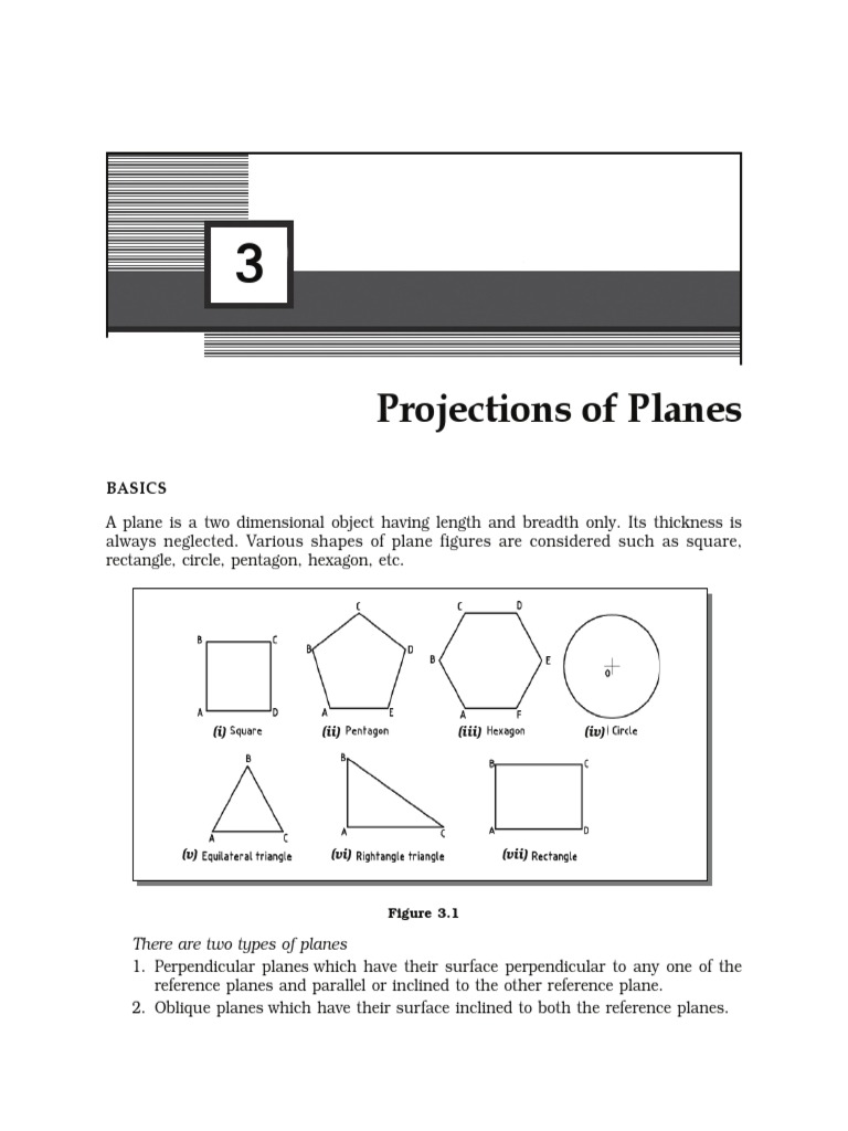 Projection of Planes | PDF | Circle | Ellipse