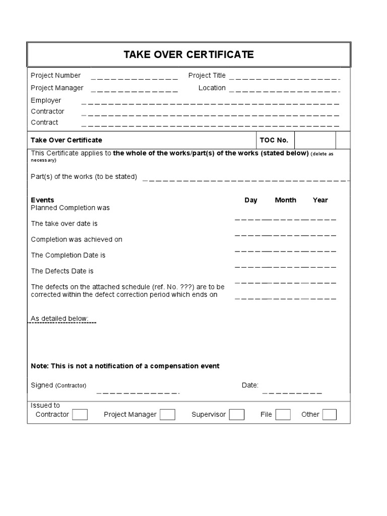 Take Over Certificate | PDF | Computers | Technology & Engineering