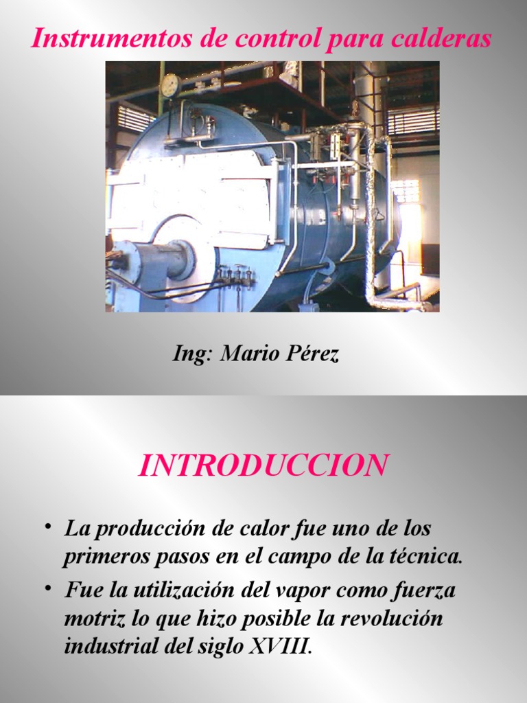 Instrumentacion en Calderas | PDF | Chimenea | Caldera