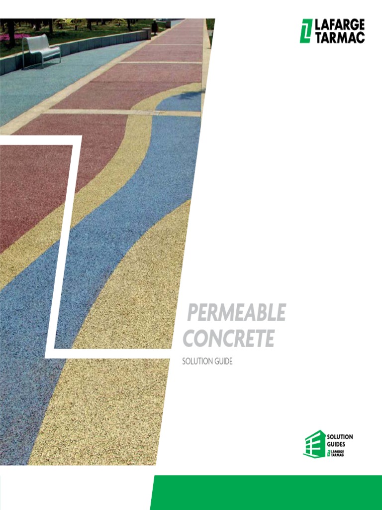 Tarmac Permeable Concrete Solution Guide | PDF | Road Surface | Drainage