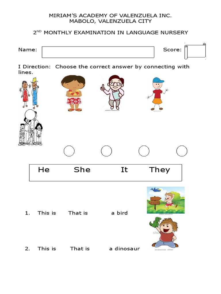 2nd Periodical Examination Preschool | PDF | Taste | Garden Plants