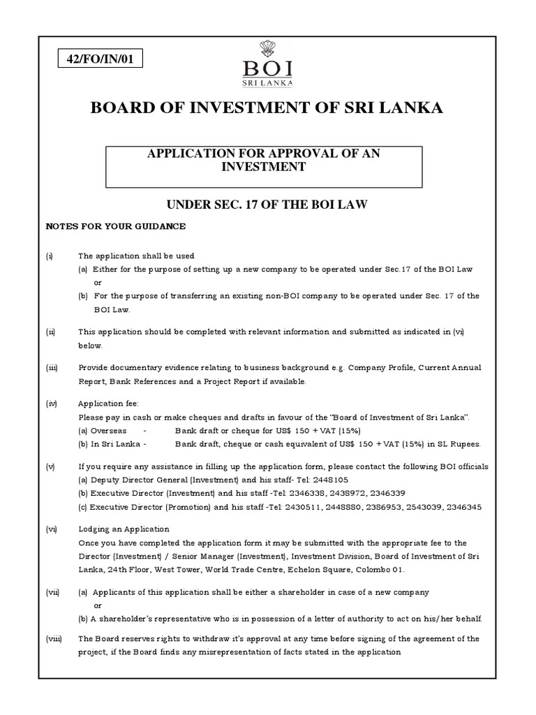 Section 17 Act - Sri Lanka | PDF | Infrastructure | Exports