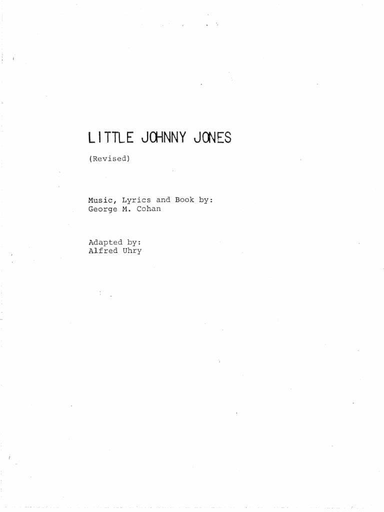 Little Johnny Jones | PDF