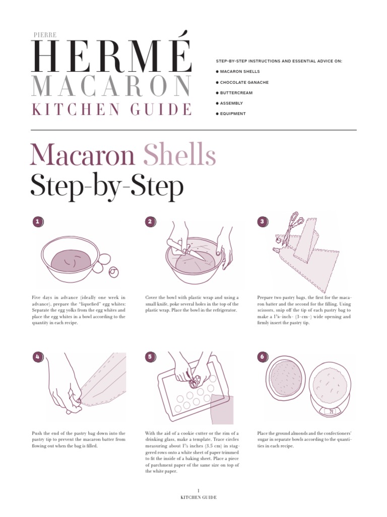 Pierre Herme Macaron Kitchen Guide | PDF | Macaron | Syrup