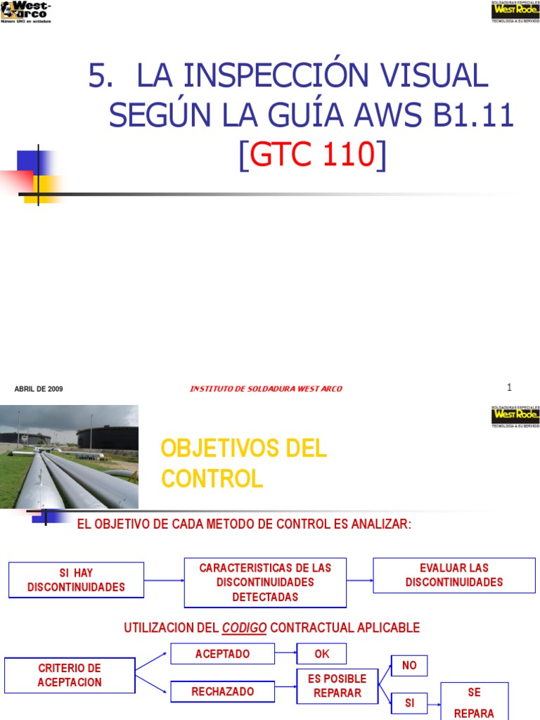 AWS B1.11 Guia de Inspeccion Visual PDF | PDF