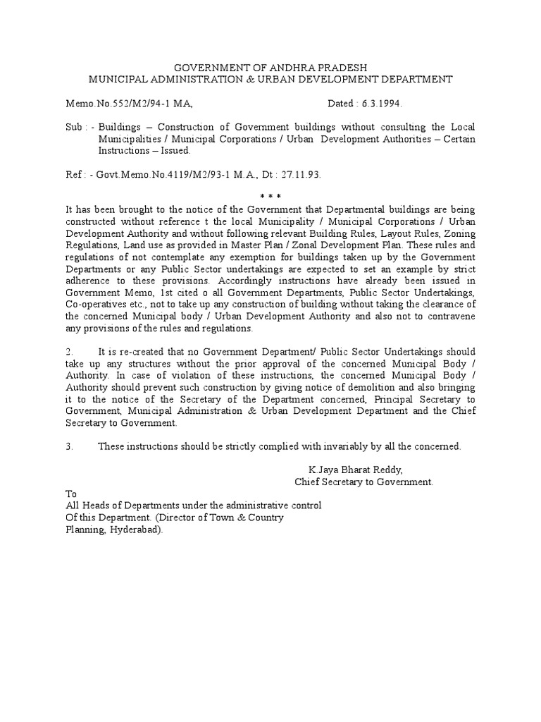 Compliance Memo on Building Constructions | PDF