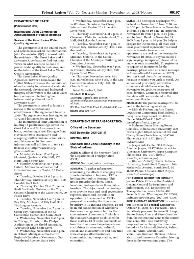 Great Lakes Water Quality Meetings | PDF | Great Lakes | Ontario