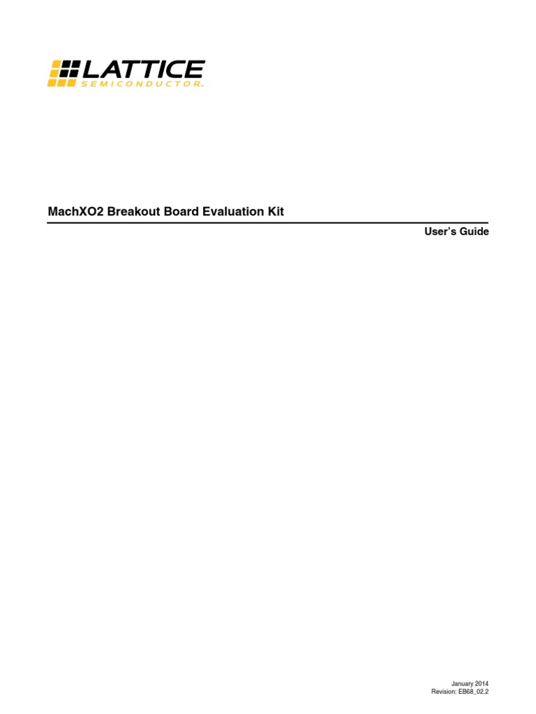 MachXO2 Lattice Semiconductor Manual | PDF | Electrical Connector | Usb